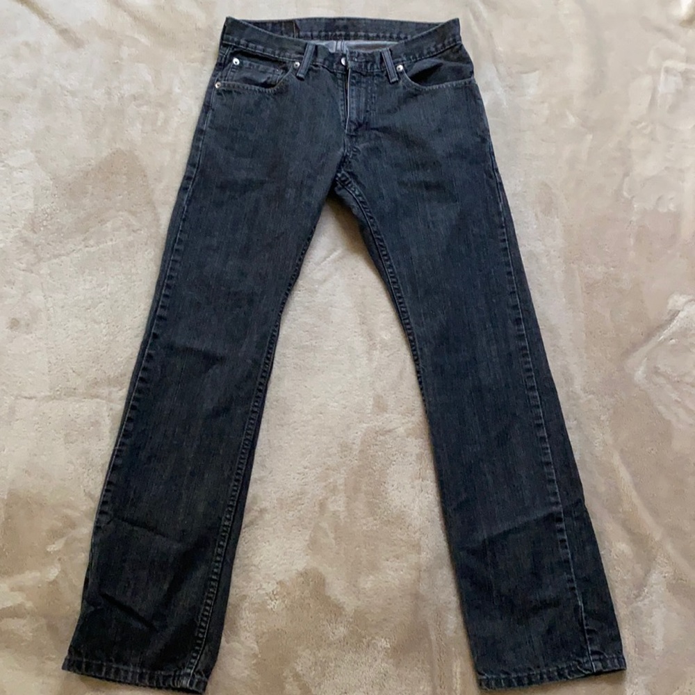 Levis Vintage Black Faded Denim Jeans - Gem